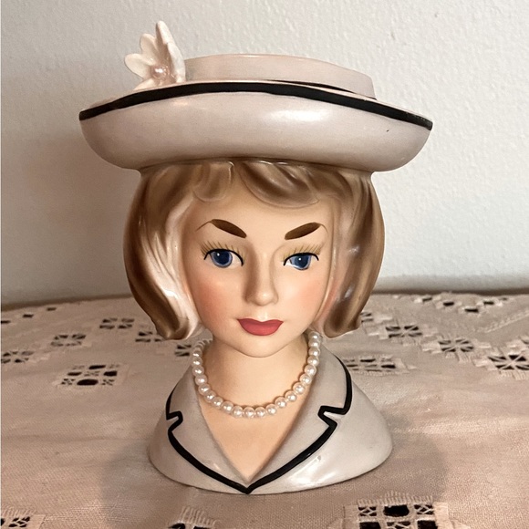RELPO | Accents | Relpo Vintage Lady Head Vase K613 534 Tall Circa 195s ...